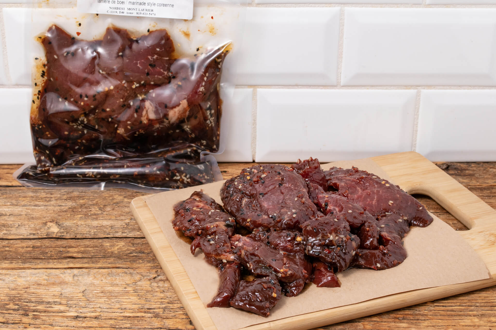 Korean-Style Marinated Beef Strips (tenderized, frozen) - Lufa Farms ...