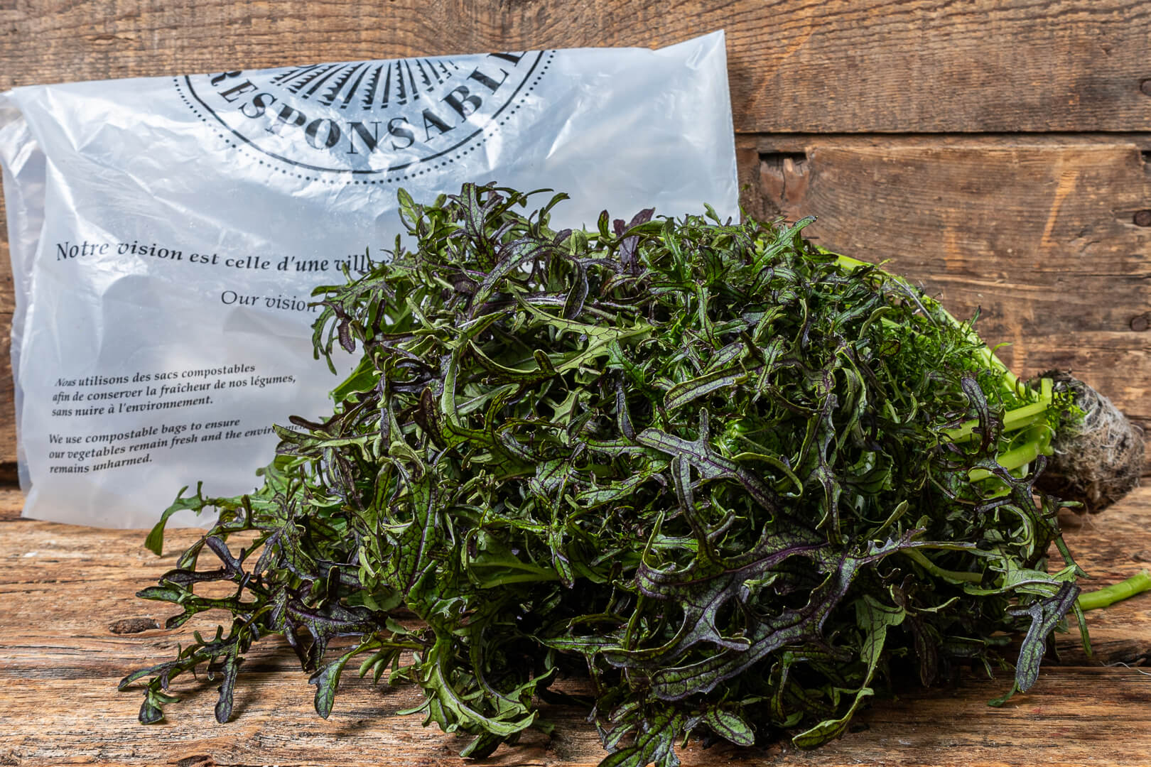 Ruby Streaks Mustard Leaves - Lufa Farms Marketplace