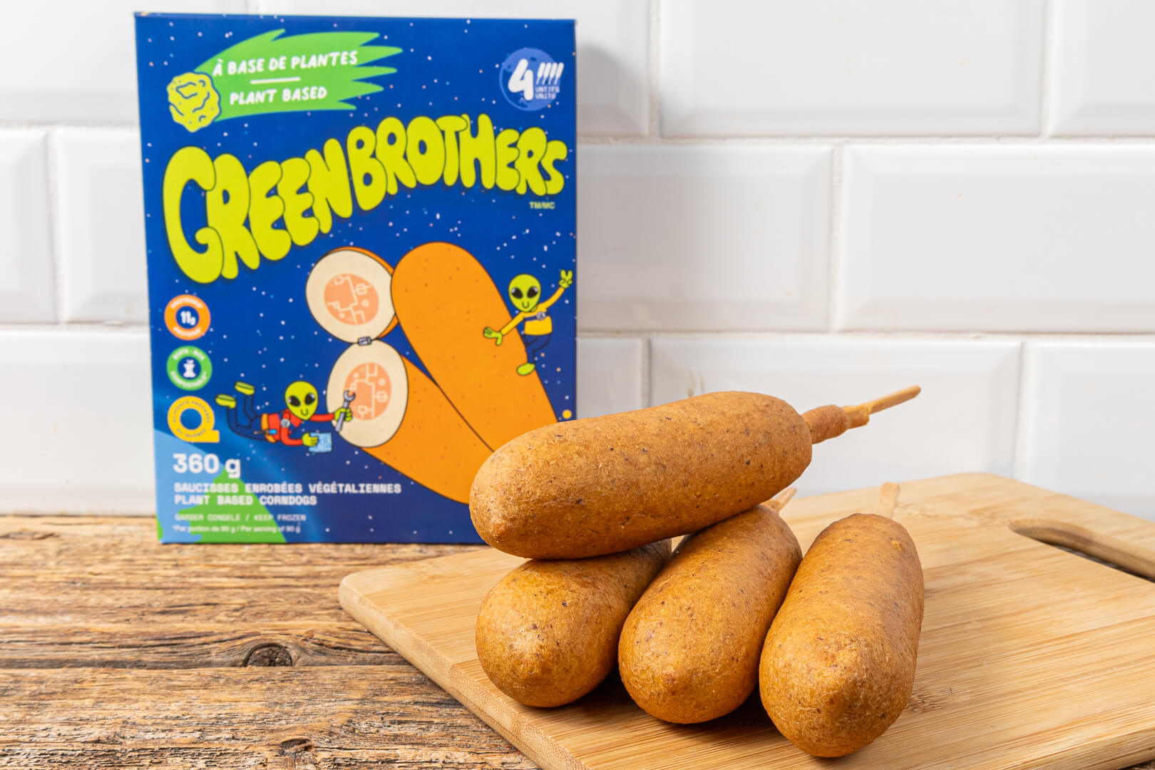 Vegan Corn Dogs (4, frozen) - Lufa Farms Marketplace
