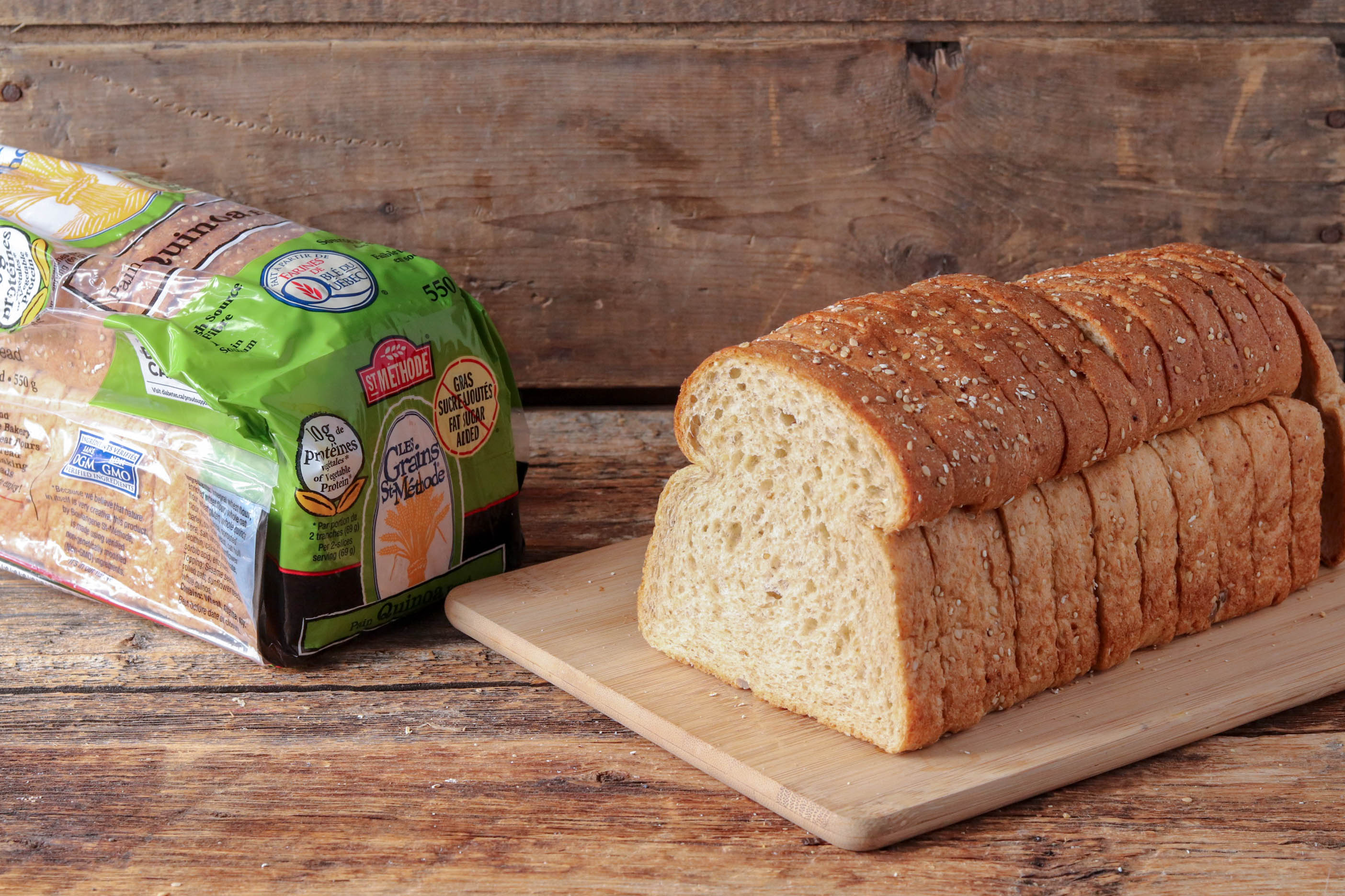 Pain au quinoa (tranché) - Marché des Fermes Lufa