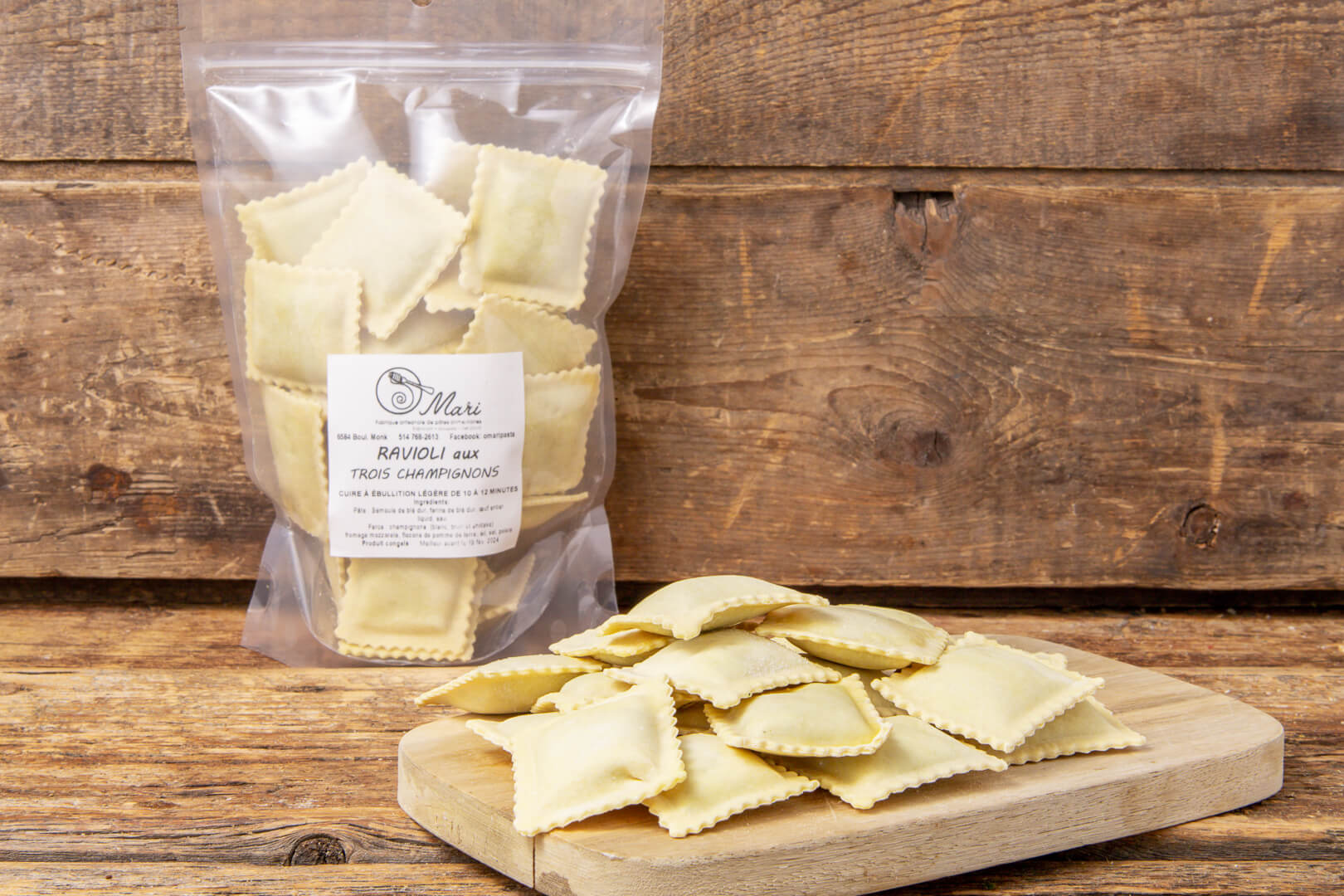 Three Mushrooms Ravioli (frozen) - Lufa Farms Marketplace
