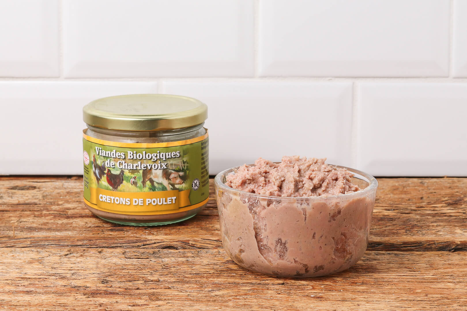 Cretons de poulet biologique - Marché des Fermes Lufa