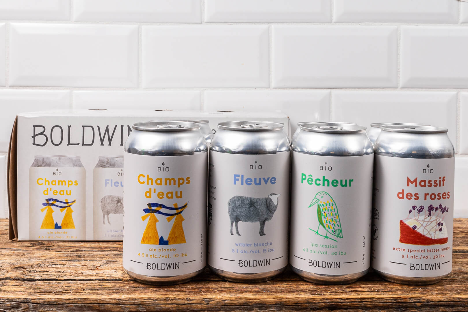 Boldwin Organic Beer Discovery Pack (pack of 8) - Lufa Farms Marketplace