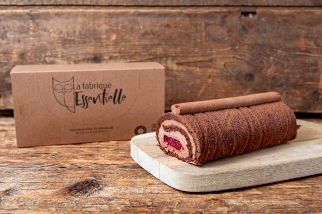 Chocolate & Raspberry Yule Log (gluten-free, frozen) - Lufa Farms ...