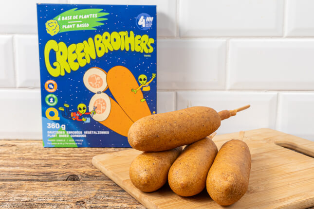 Vegan Corn Dogs (4, frozen) - Lufa Farms Marketplace