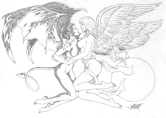 Angel And Demon 24 Angel And Demon Luscious Hentai Manga And Porn