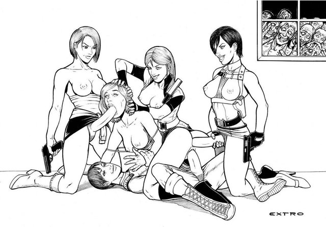 Resident Evil Lesbians 1 Resident Evil Lesbians Luscious Hentai 8902