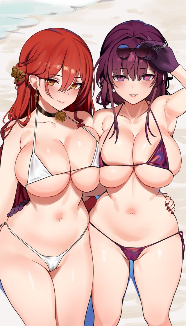 Kafka And Himeko Honkai And 1 More Drawn By Ndgd D18eaa7592780246891ccd8adb1956c3 Red Hair ️