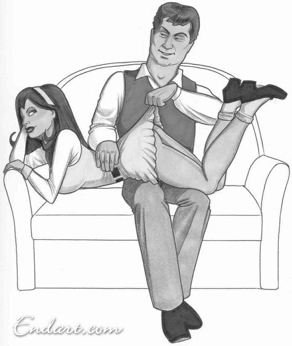 Endart Part 17 Black And White Spanking Art 56 Endart Collection
