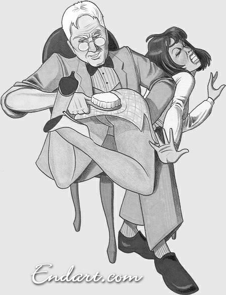 Endart Part 17 Black And White Spanking Art 62 Endart Collection
