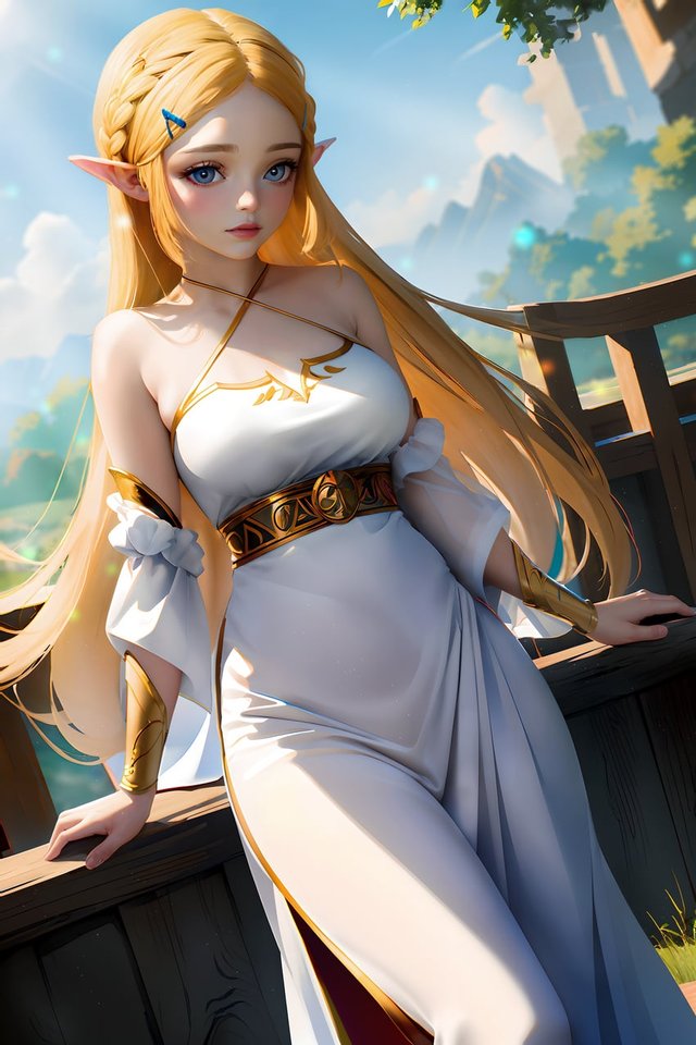 Princess Zelda The Legend Of Zelda And 1 More Drawn By Lindezablue Sample