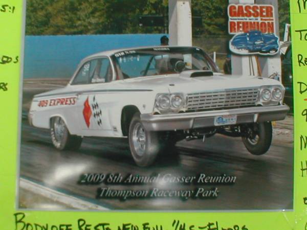 1962 CHEVY CHEVROLET 409 BUBBLE TOP BEL AIR RACE CAR - $50000 (N E ...