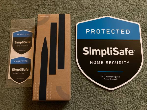 Simplisafe yard sign & decals NEW - $12 (North Whitehall Township ...