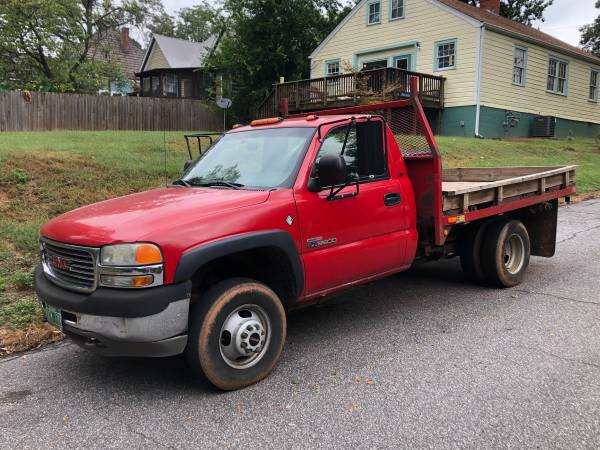 2001 GMC 3500 flatbed Diesel dually 4x4 - $7000 | Cars & Trucks For ...