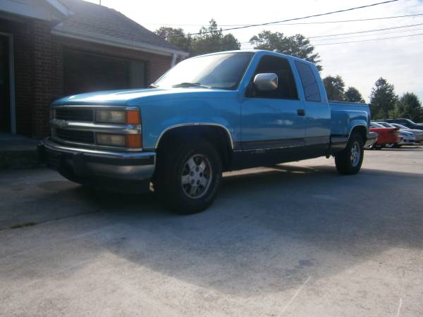 1995 chevrolet silverado 1500 2wd ext cab stepside 1 owner(390K)hwy mi ...