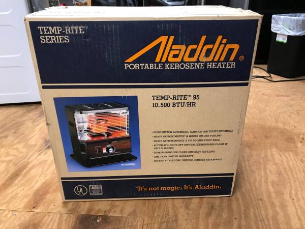 Aladdin Temp-Rite Series Model B231 Portable Kerosene Heater Japan $350 ...