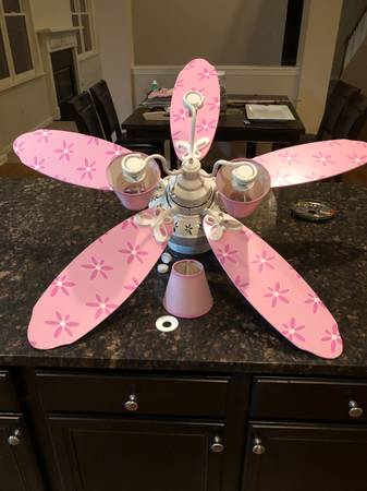 Hunter Dreamland Pink Ceiling Fan with Lights for Kids Room - $75 ...