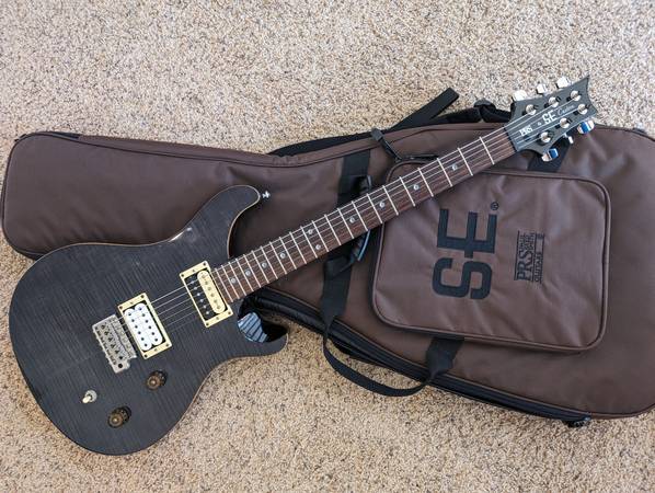 PRS Custom 22 SE flame top guitar w/DiMarzio in bridge/locking tuners ...