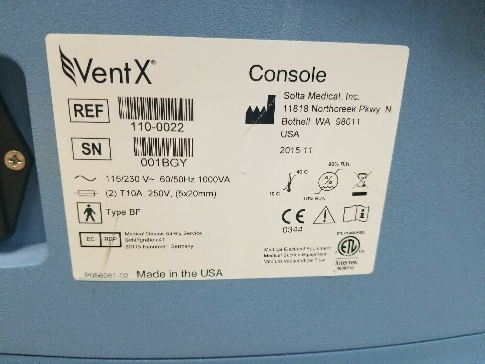 2017 Solta Liposuction Precision Ventx Lipo Vaser Power Assisted System ...