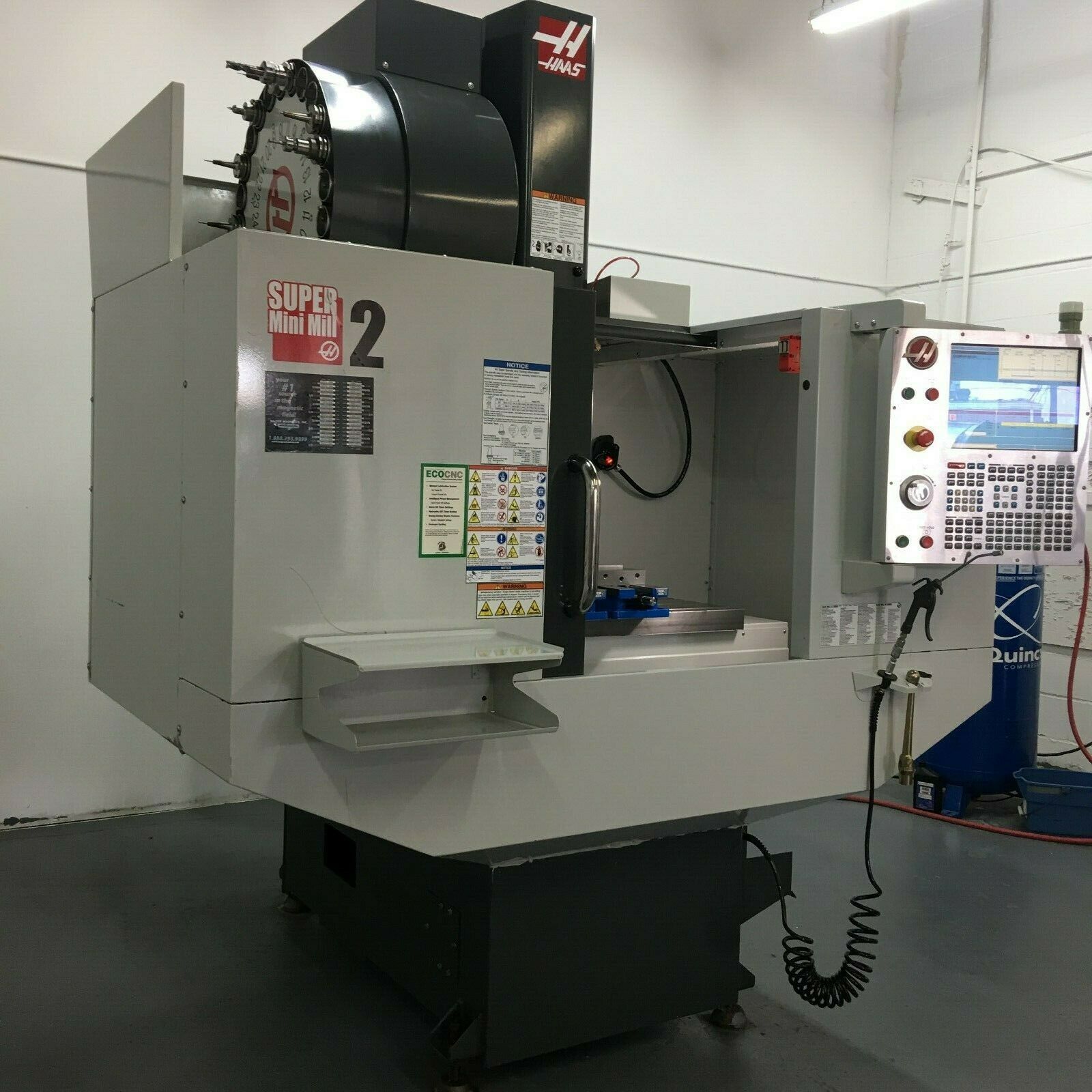 Haas Super Mini Mill 2 With 15k Rpm Spindle Tools For Sale Atlanta Ga Shoppok