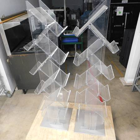 Acrylic Literature Stand 8-Shelf Magazine Rack Book Display 10Wx12H $50 ...