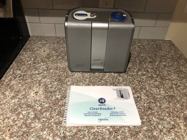 OPTELEC CLEARREADER + G2 READING ASSISTANT TEXT TO SPEECH $150 ...