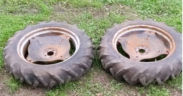Power King Tractor REAR 24 TIRES & RIMS $250 | Garden Items For Sale ...