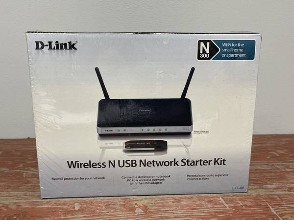 D-Link N300 Wireless Router Bundle DIR-615 USB Network Starter Kit ...