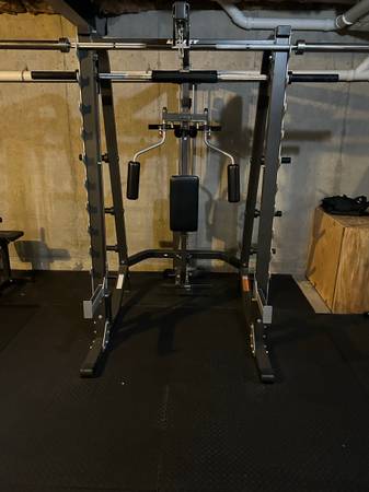 Hoist Smith Machine w/ cables, pec-deck & adjustable squat rack $900 ...