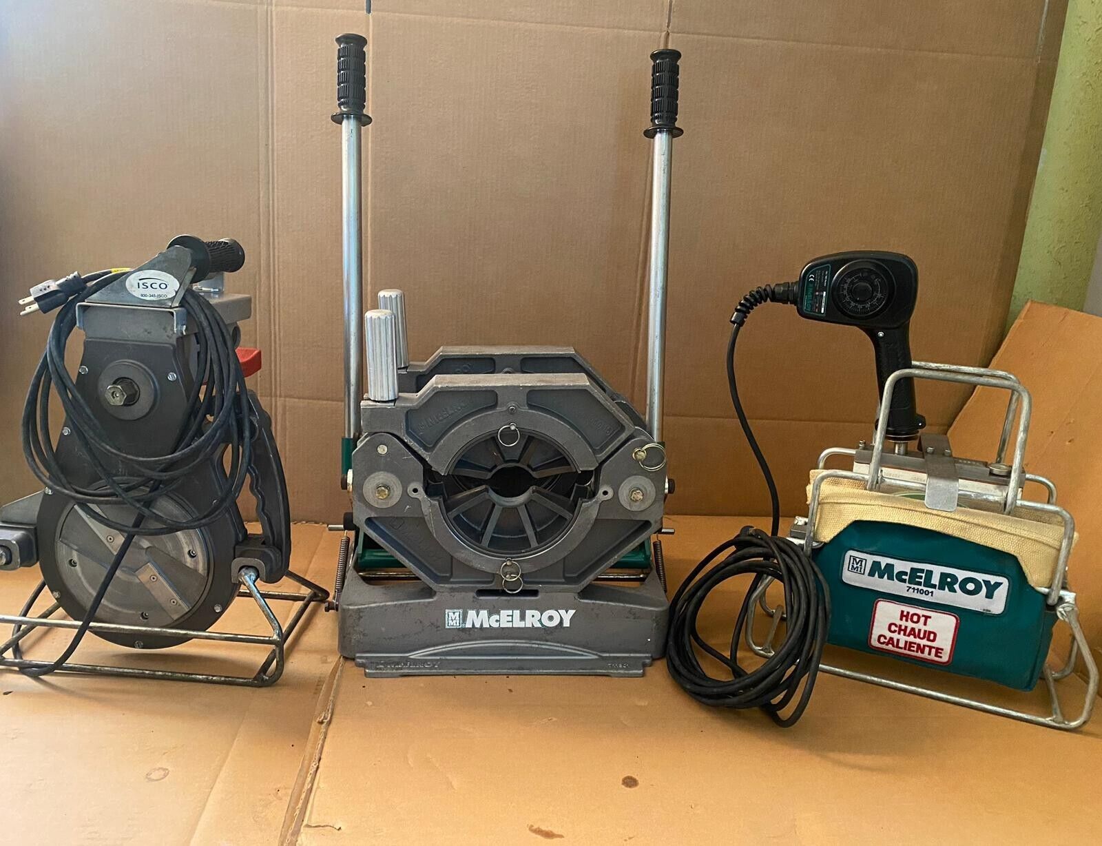 McElroy PITBULL 26 Pipe Fusion Machine 120V Facer Heater & Stand ...