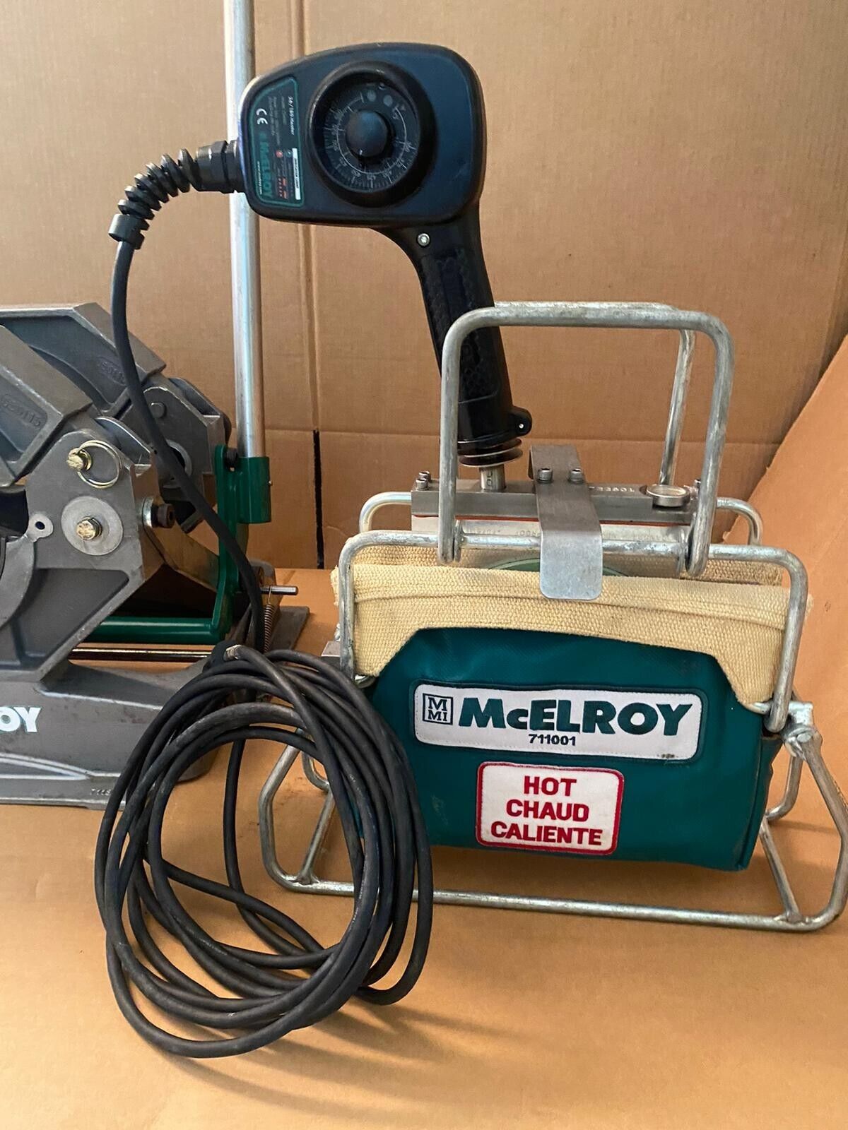McElroy PITBULL 26 Pipe Fusion Machine 120V Facer Heater & Stand ...