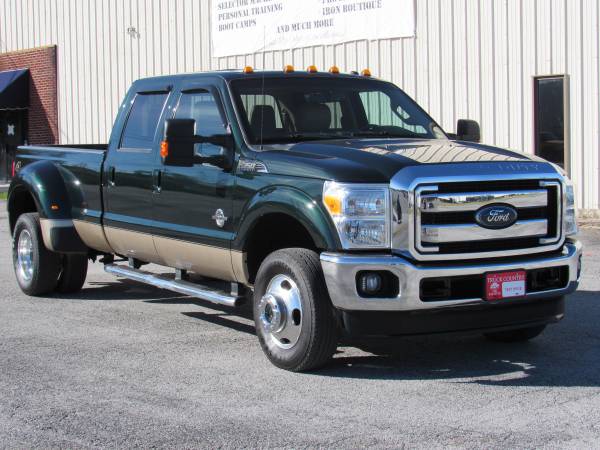 ** 2014 FORD F350 DUALLY * DIESEL * LARIAT * CREW CAB * 4X4 * CLEAN ...