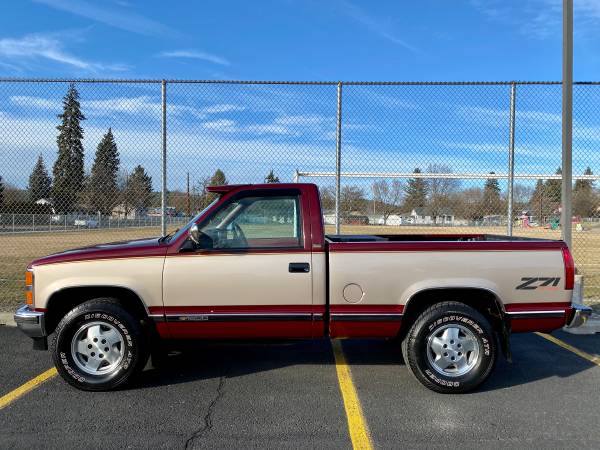 1993 Chevy Silverado Reg-Cab Short Bed Z71 4x4 Low Miles 1-Owner Nice ...