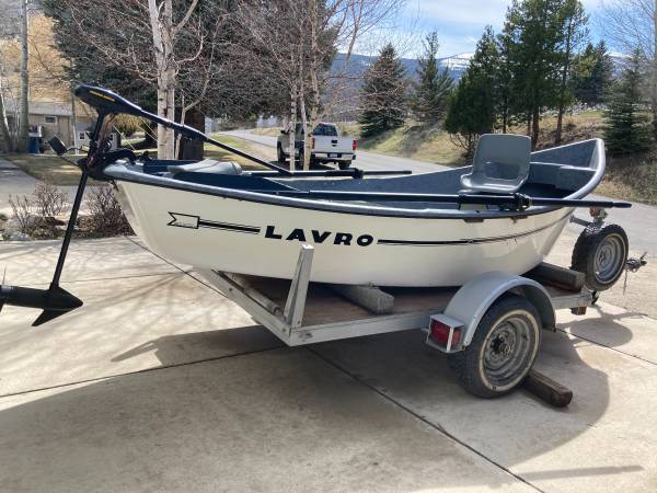 Lavro Drift Boat with motor $2,495 | Boats For Sale | Bozeman, MT | Shoppok