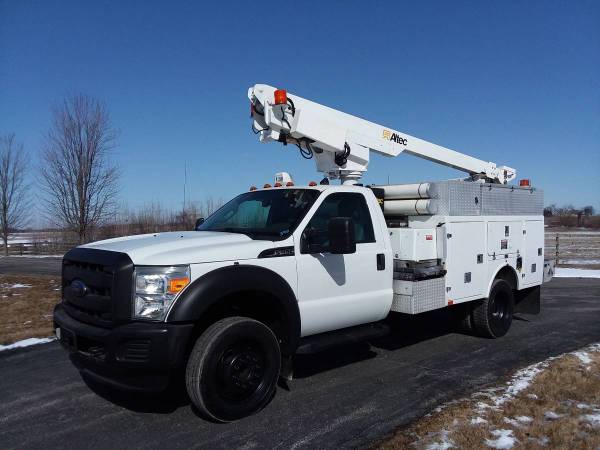 🚨2012 Ford F450 36 Foot Altec AT200A V10 Gas Engine Bucket Lift Truck ...