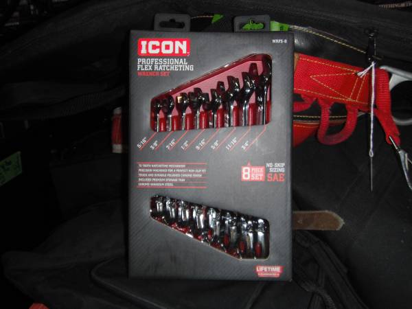 Icon WRFS-8 Professional Flex Ratcheting Wrench Set - 8-Piece - $55 ...