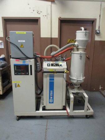 Matsui DMZ-40 Material Dryer W/ Model JL-4V11 Jet Loader 460 VAC 3 Ph ...