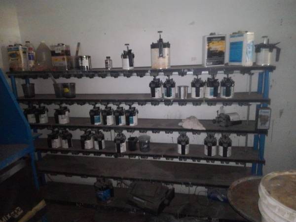 P & G automotive paint mixer rack system / spray guns $1,495 | Auto ...