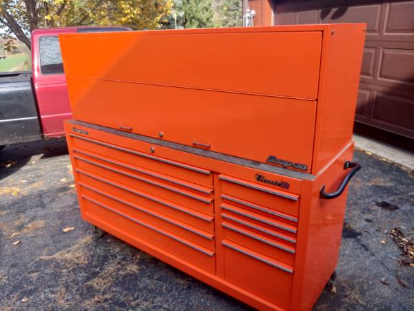 Snap-On 73 Tool Box with Top Work Center Hutch Classic 96 Series $5,000 ...