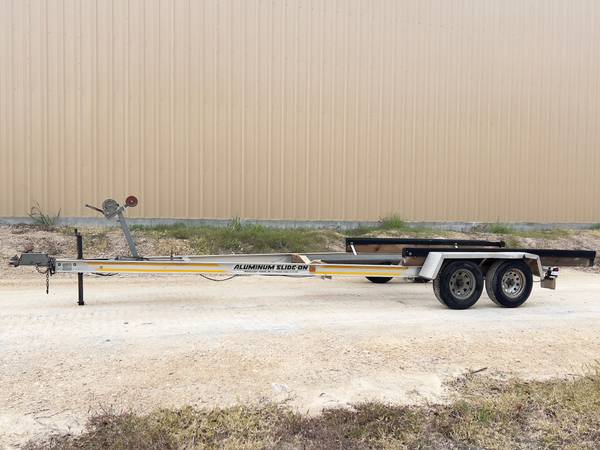 20-22ft Aluminum Slide on Tandem axle boat trailer torsion axles $2,850 ...