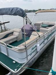 2000 Sweetwater pontoon 20 foot mercury 50 hp double axle trailer ...