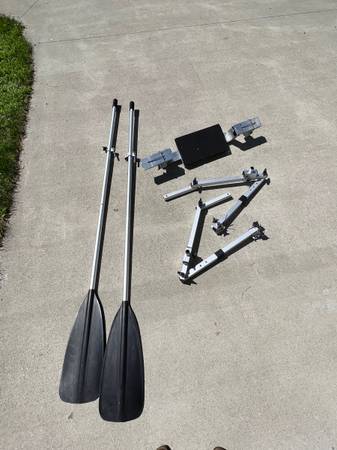 Rowing Outrigger for canoe with oars and seat $150 | Boats For Sale ...