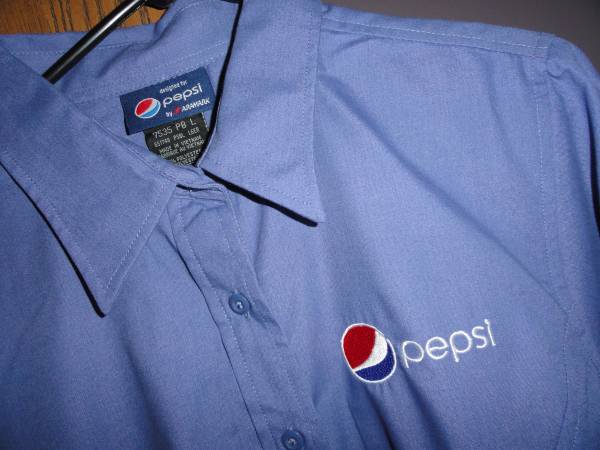 2 PEPSI WORK SHIRTS BY ARAMARK UNIFORMS - $5 (C/U Area) ‹ image 1 of 5 ...
