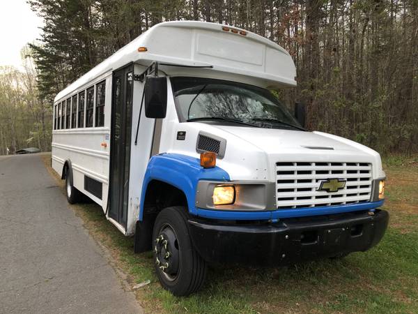 2008 Chevy 5500 commercial school bus 8.1Lgas Allison trans a/c 28pass ...