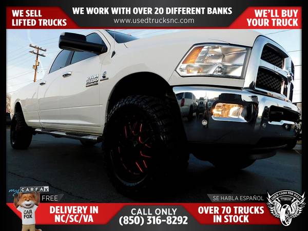 $511/mo - 2017 Ram 2500 SLT 4x4Crew Cab 8 ft LB Pickup FOR ONLY - $540 ...