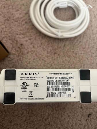 Motorola ARRIS SURFboard Docsis 3.0 Cable Modem - Model SB6141 $25 ...