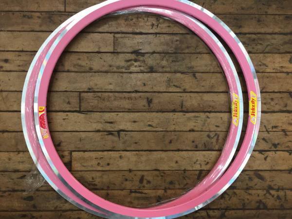 1x Velocity DeepV rims 700c 36h Pink Machined Australia made $70 ...