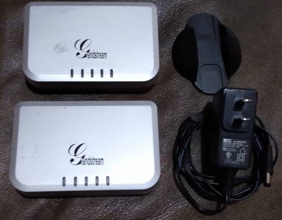 (2) GRANDSTREAM HT502 2-LINE VOIP PHONE GATEWAY 961-00006-20A007 $10 ...
