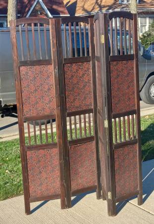 4 Panel Wood Room Divider - $95 ‹ image 1 of 3 › (google map ...