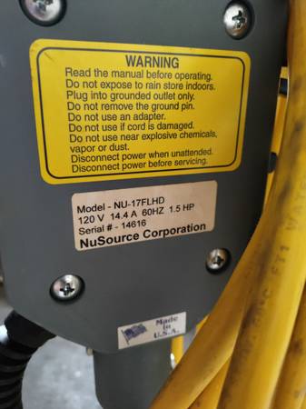 NU source NU 17FLHD floor scrubber machine - $350 (Chicago) ‹ image 1 of 7 › Milwaukee ave near ...
